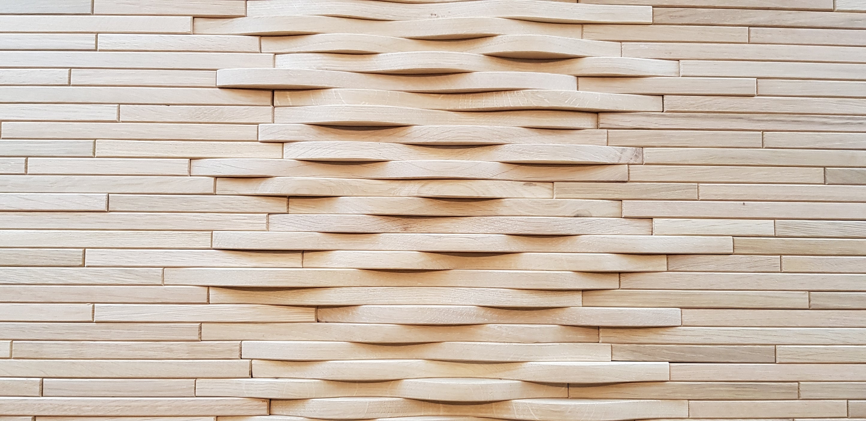 3d oak wall cladding in wavy pattern – Artimatum